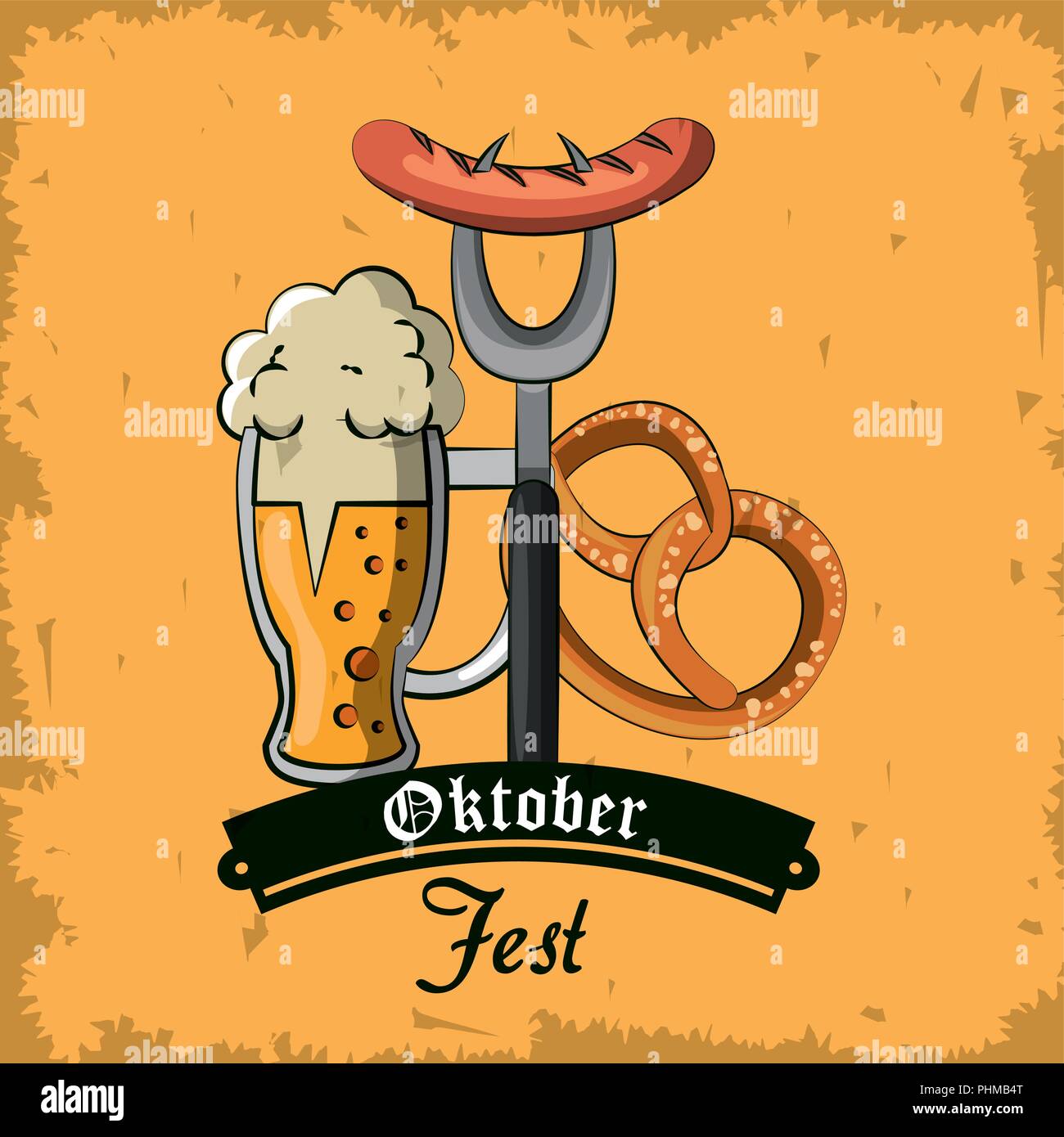 Oktober fest card Stock Vector Image & Art - Alamy