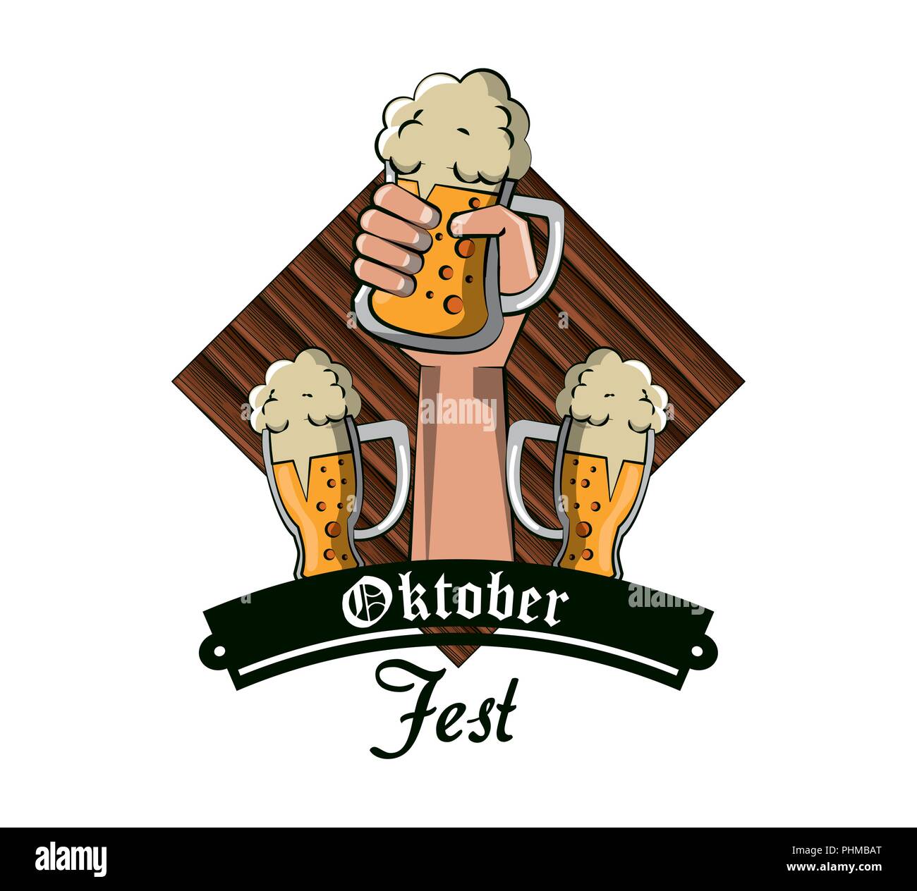 Oktober fest card Stock Vector Image & Art - Alamy