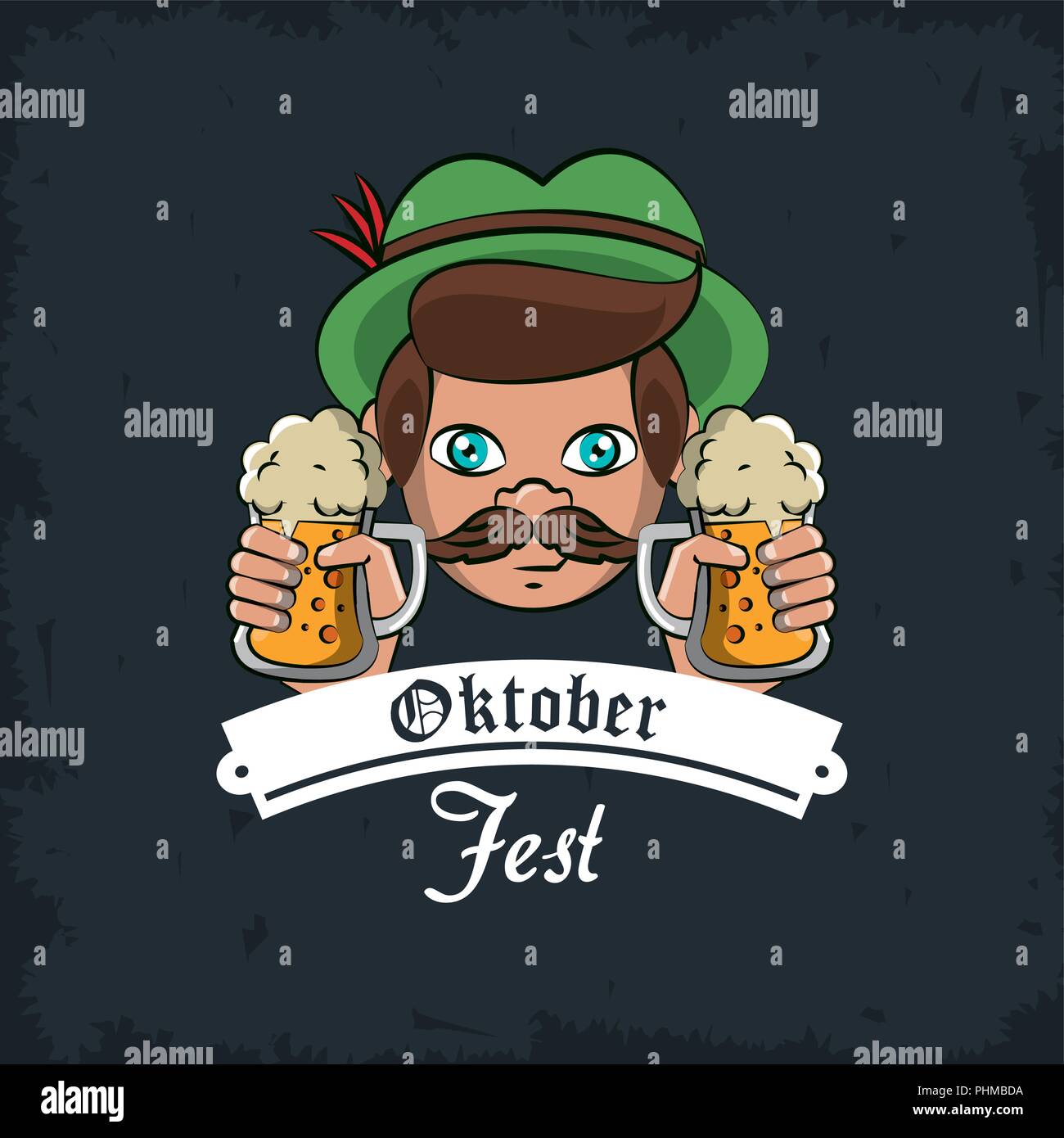Oktober fest card Stock Vector Image & Art - Alamy