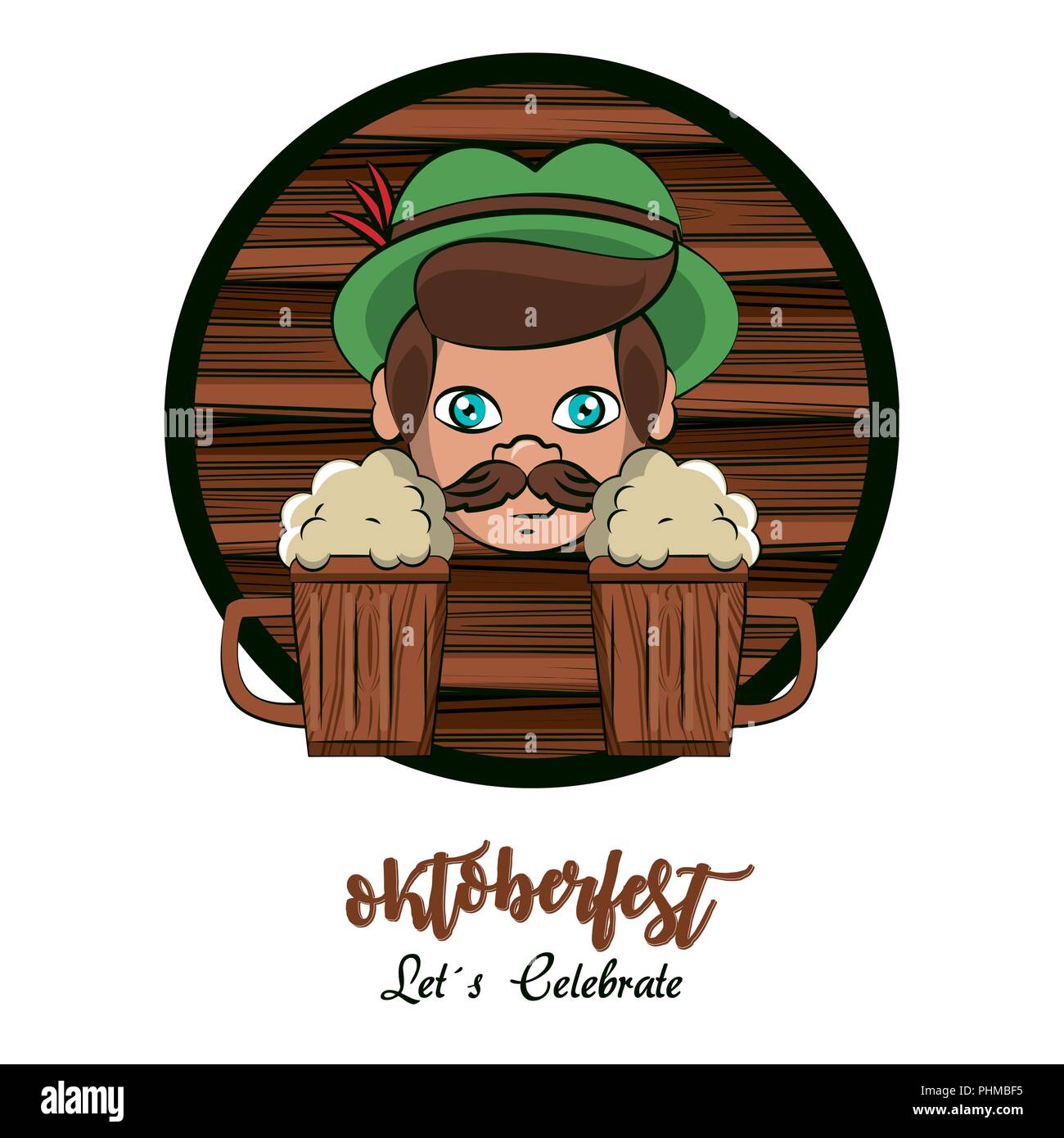 Oktober fest card Stock Vector Image & Art - Alamy