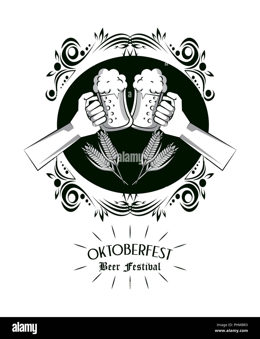 Oktober fest card Stock Vector Image & Art - Alamy