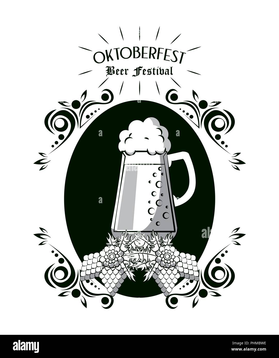 Oktober fest card Stock Vector Image & Art - Alamy