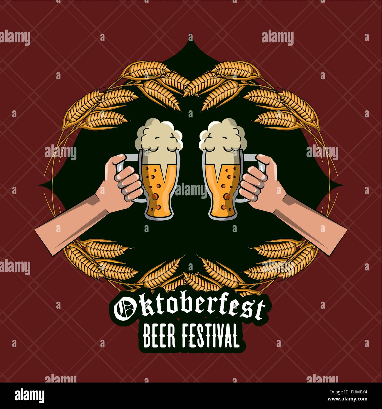 Oktober fest card Stock Vector Image & Art - Alamy