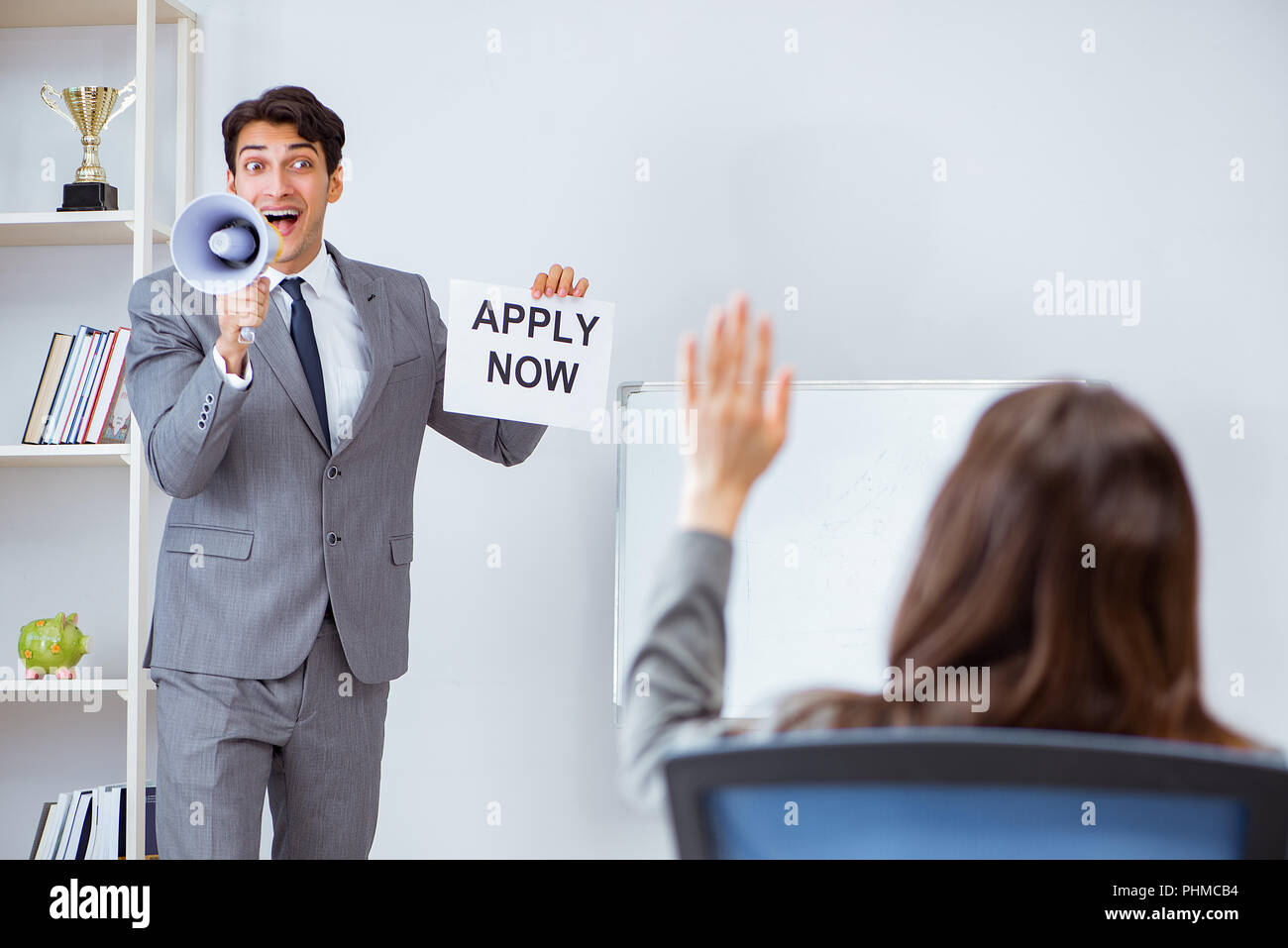Business people in recruitment concept Stock Photo - Alamy