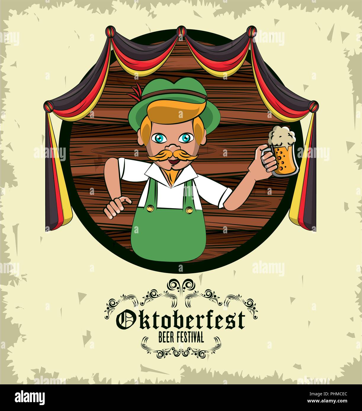 Oktober fest card Stock Vector Image & Art - Alamy