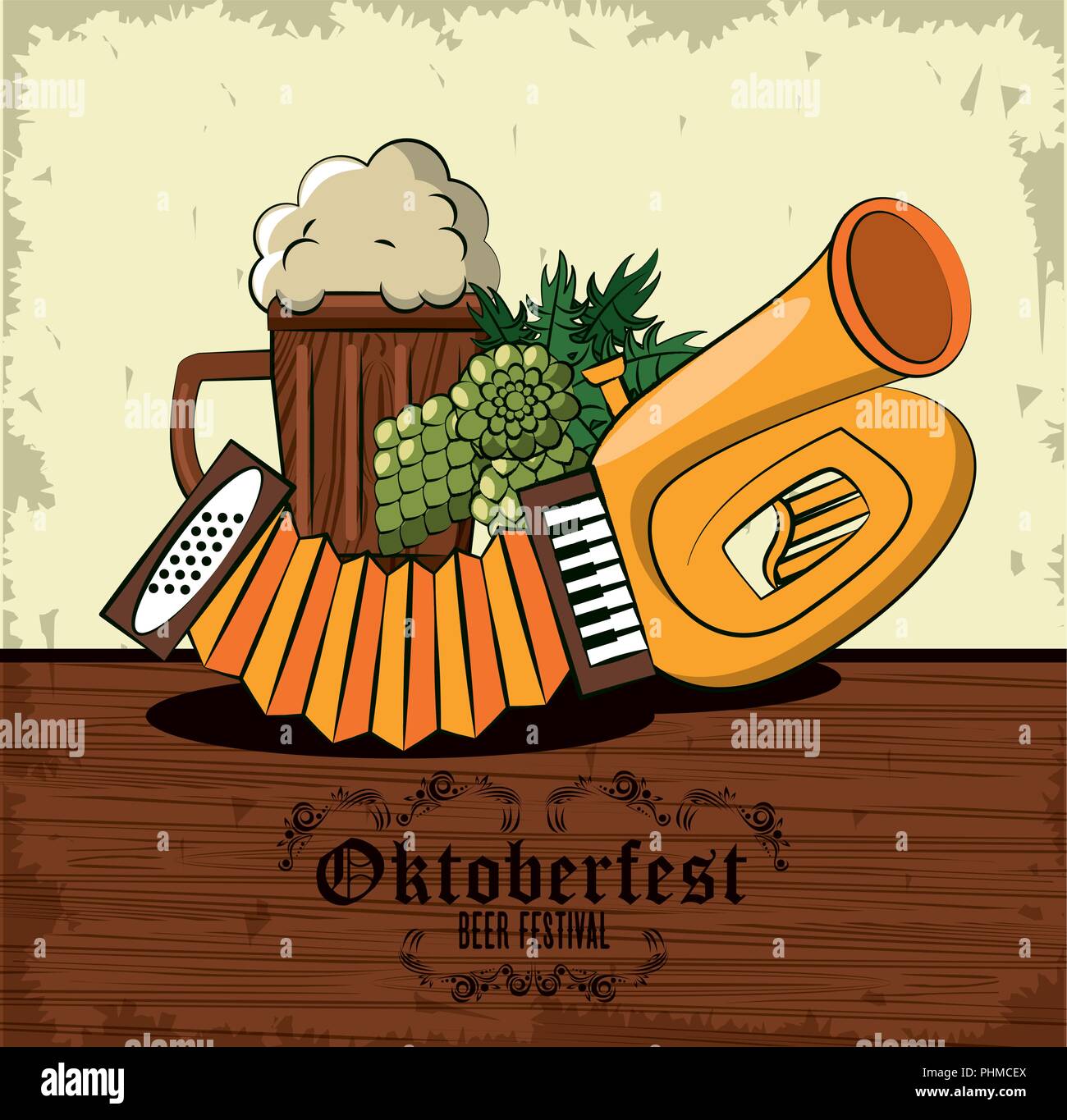 Oktober fest card Stock Vector Image & Art - Alamy