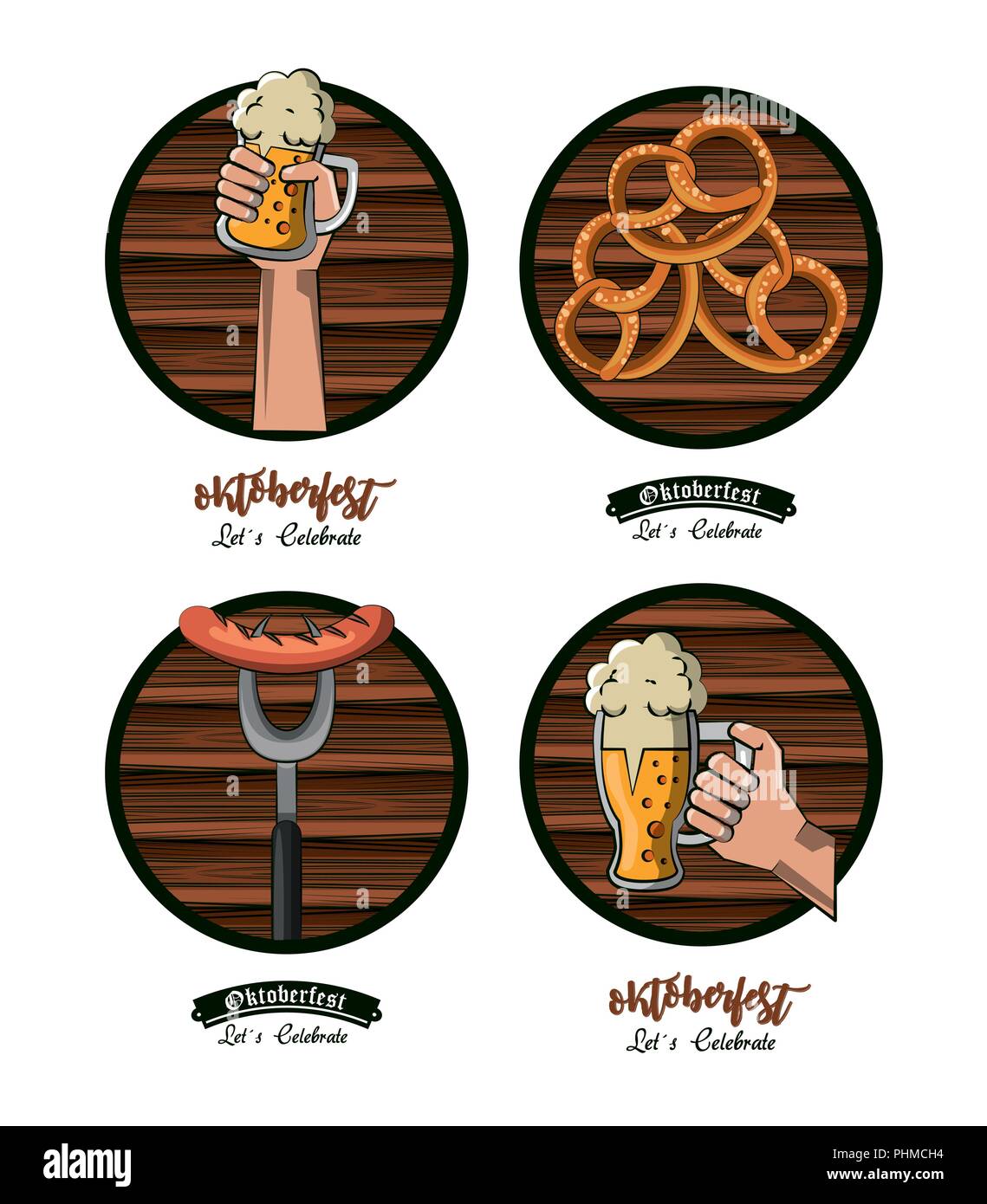 Set of oktober festival emblems Stock Vector Image & Art - Alamy