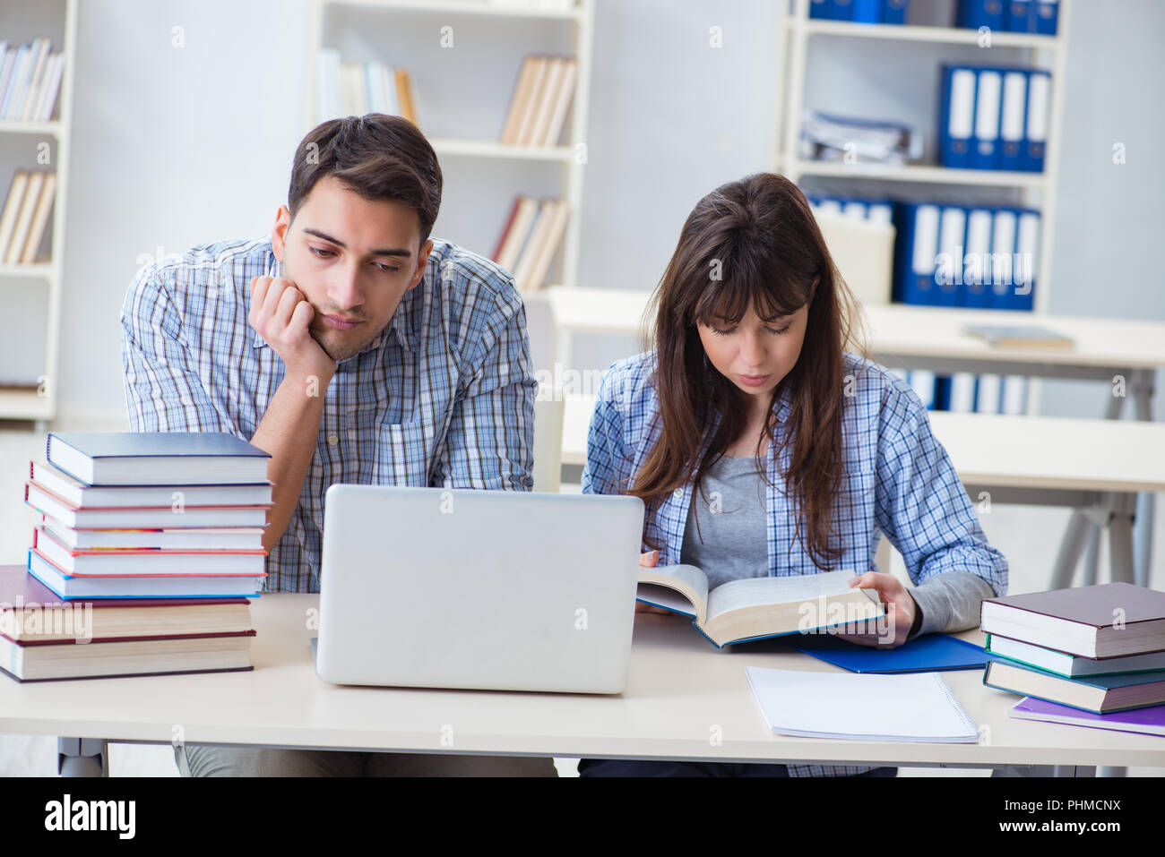 Students sitting and studying in classroom college Stock Photo - Alamy