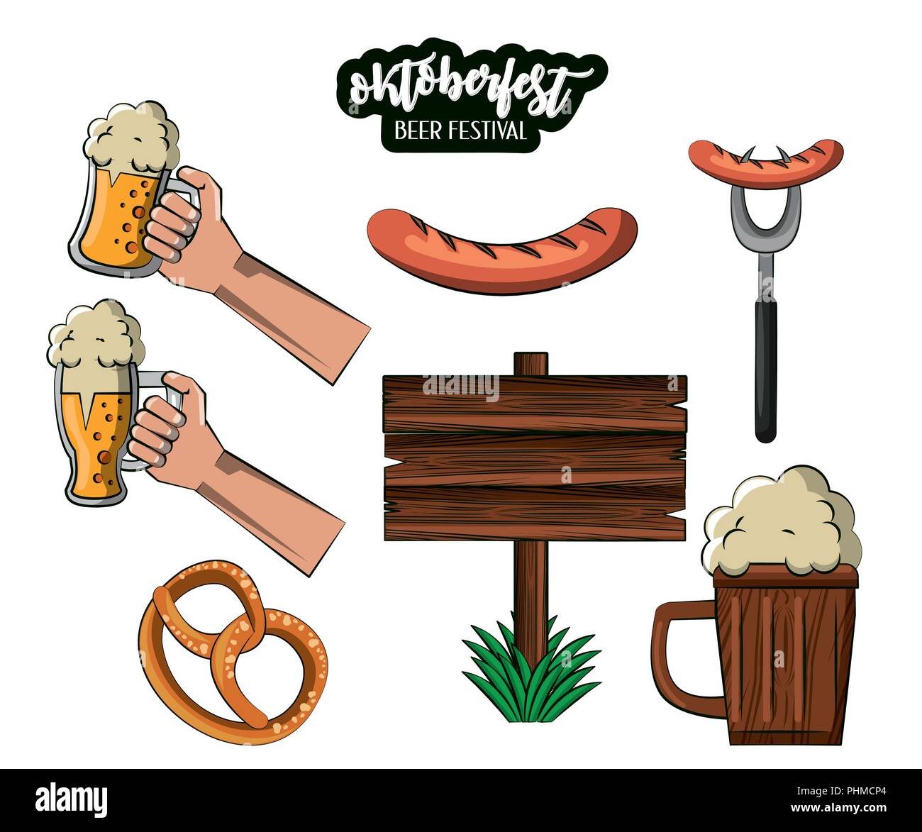 Set of oktober festival emblems Stock Vector Image & Art - Alamy