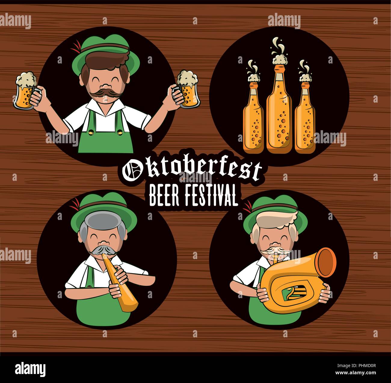 Set of oktober festival emblems Stock Vector Image & Art - Alamy