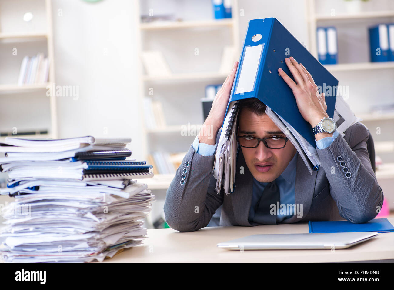 Overloaded work employee under hi-res stock photography and images - Alamy