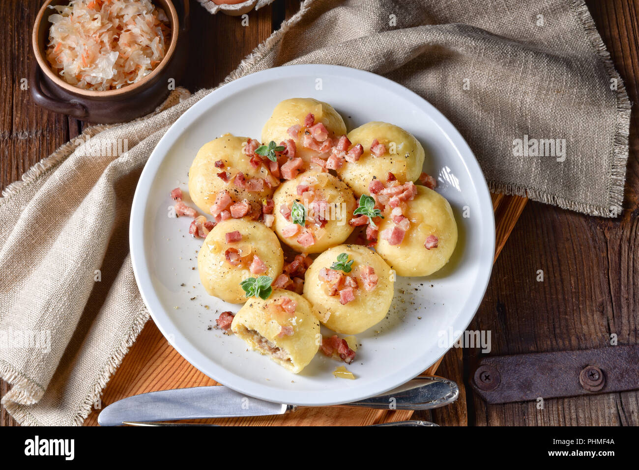 Pyzy are a type of polish dumpling Stock Photo - Alamy
