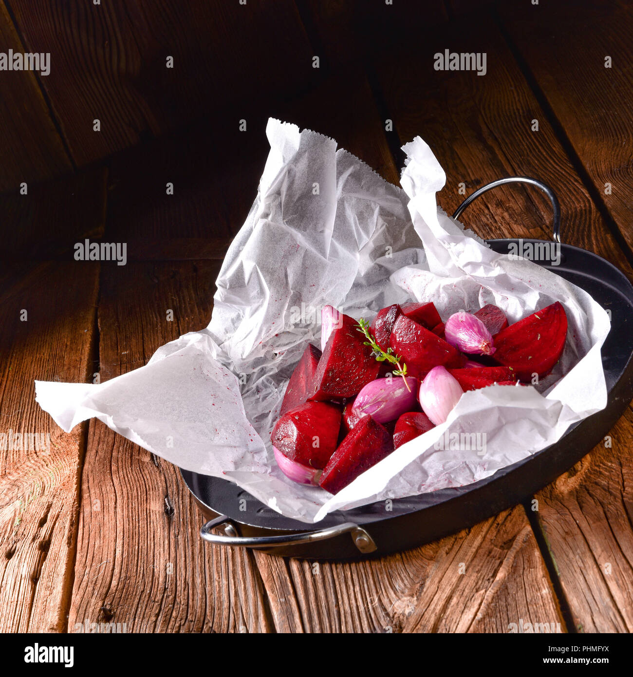 oven baked red beets Stock Photo - Alamy