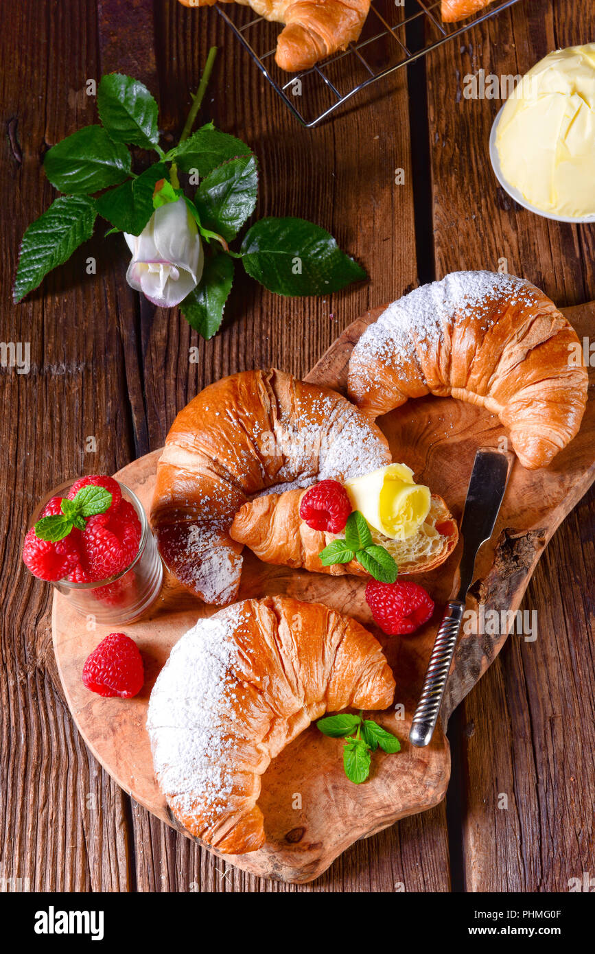 original french buttercroissants Stock Photo - Alamy