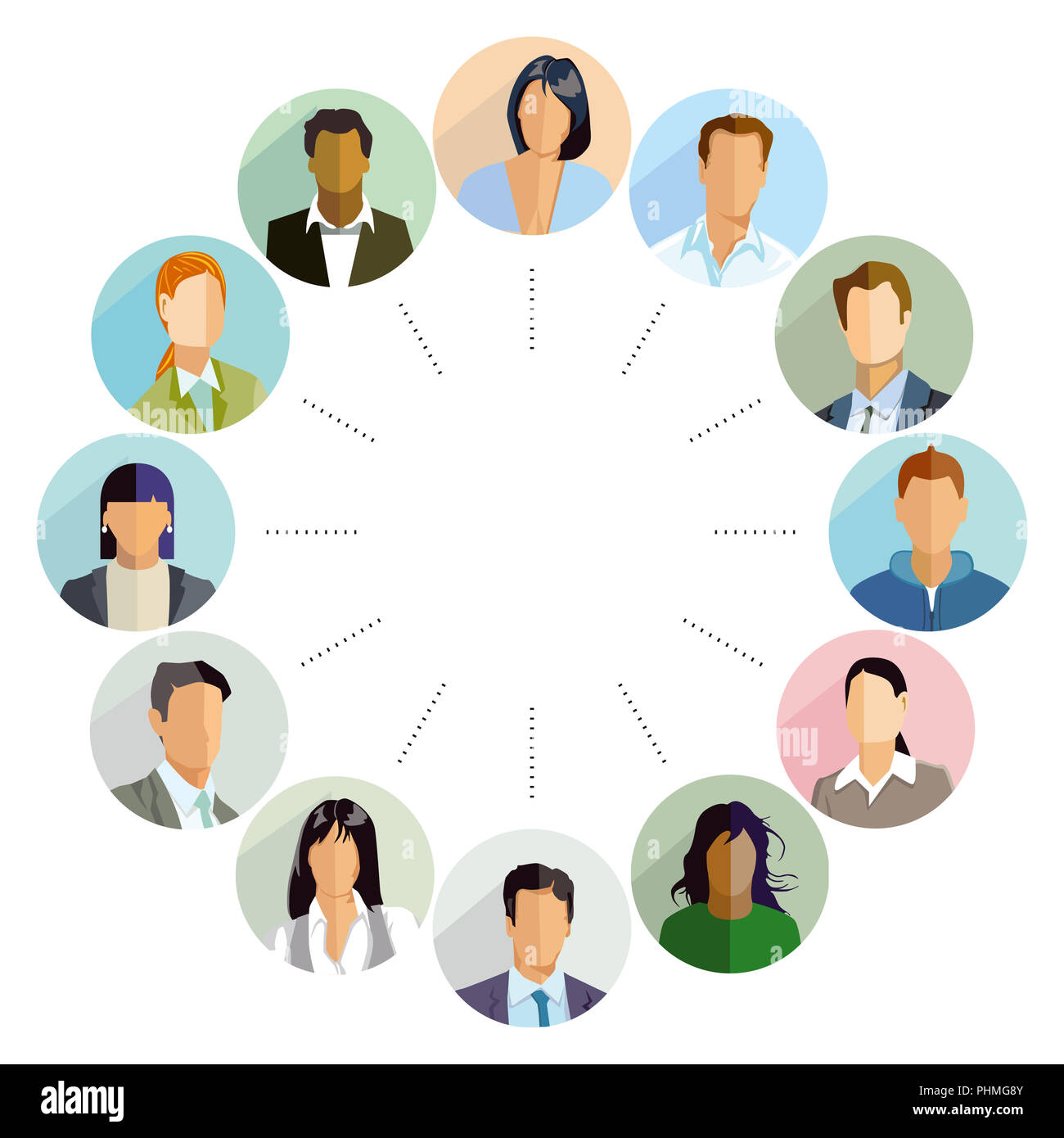 Groups of candidates, illustration Stock Photo - Alamy