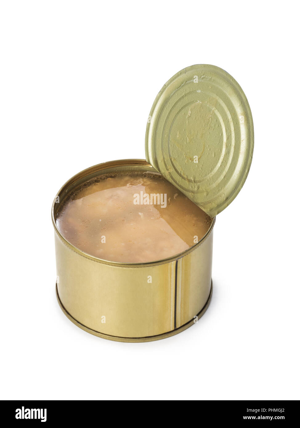 Opened tin can Stock Photo - Alamy
