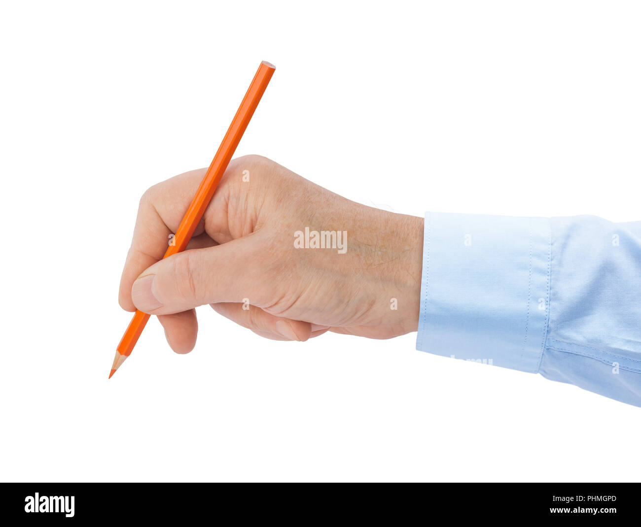 Pencil in hand Stock Photo - Alamy