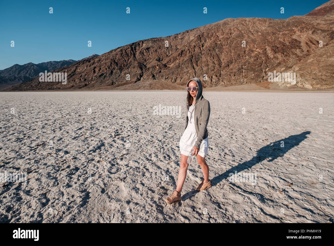 Tourist in Death Valley National Park Stock Photo - Alamy