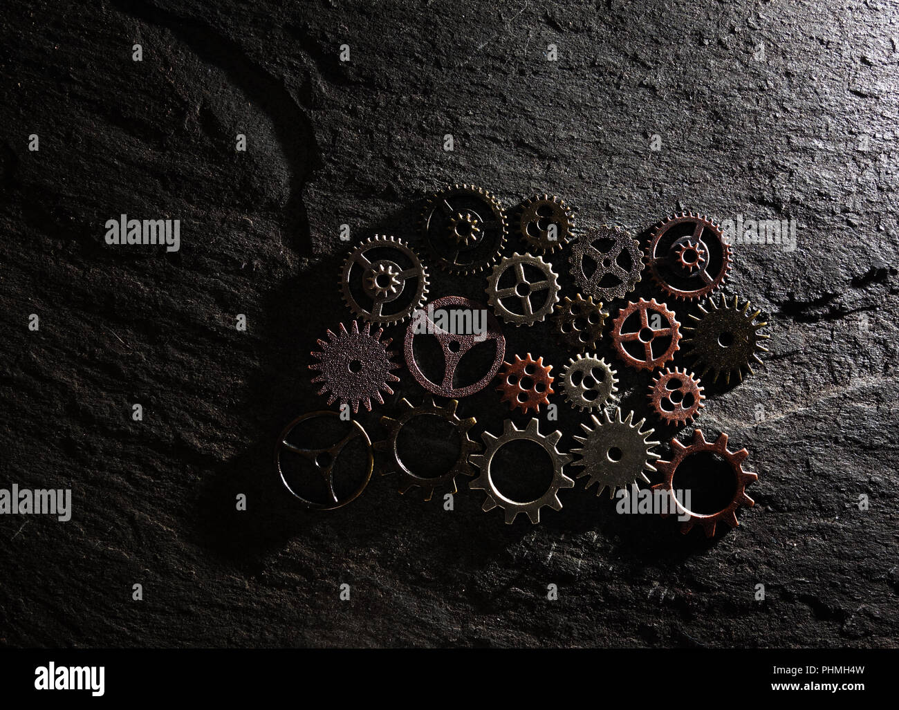 Colorful metal gears Stock Photo - Alamy