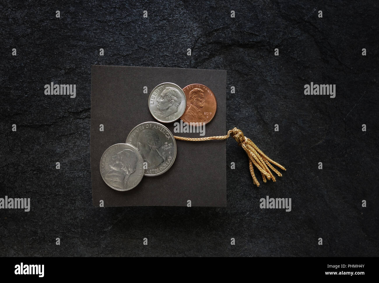 Cap and coins hi-res stock photography and images - Alamy