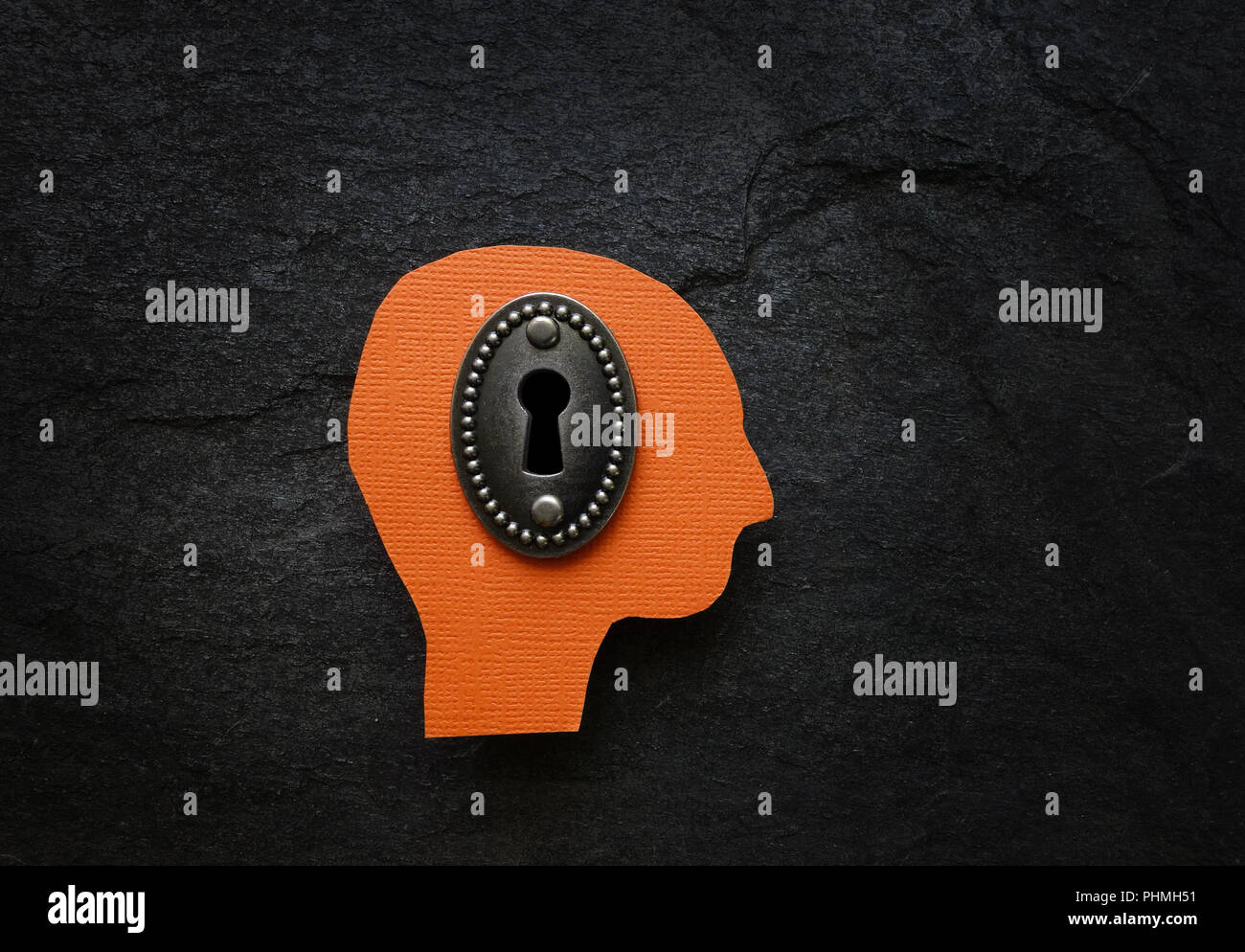 Head and lock Stock Photo - Alamy