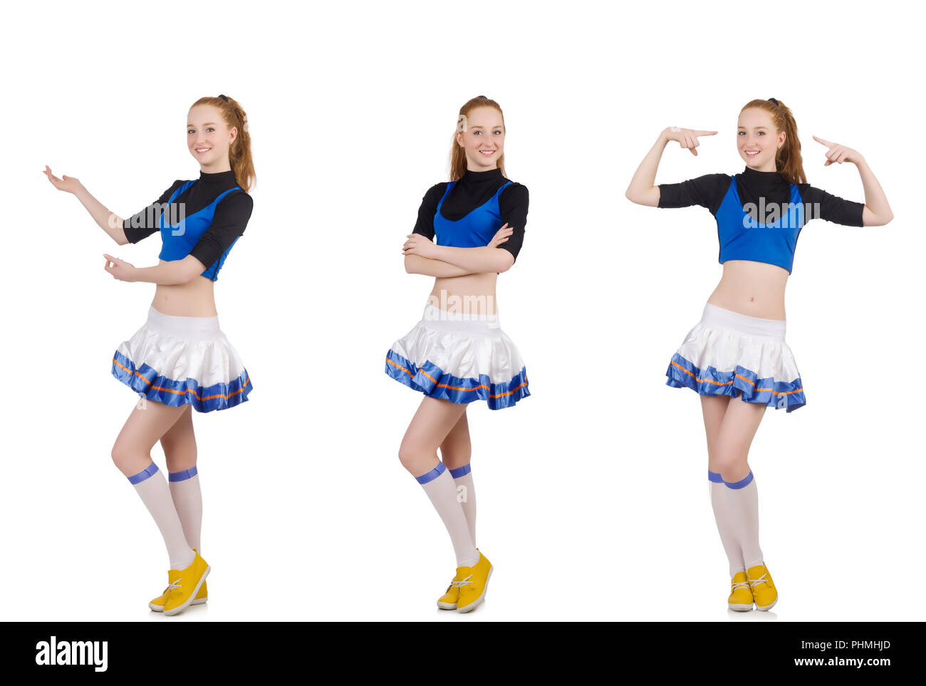 Cute cheerleader dancing cheering dance hi-res stock photography and ...