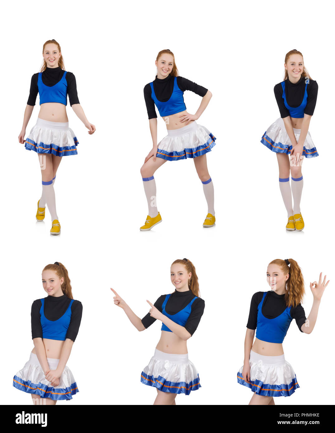 Cute cheerleader dancing cheering dance hi-res stock photography and ...