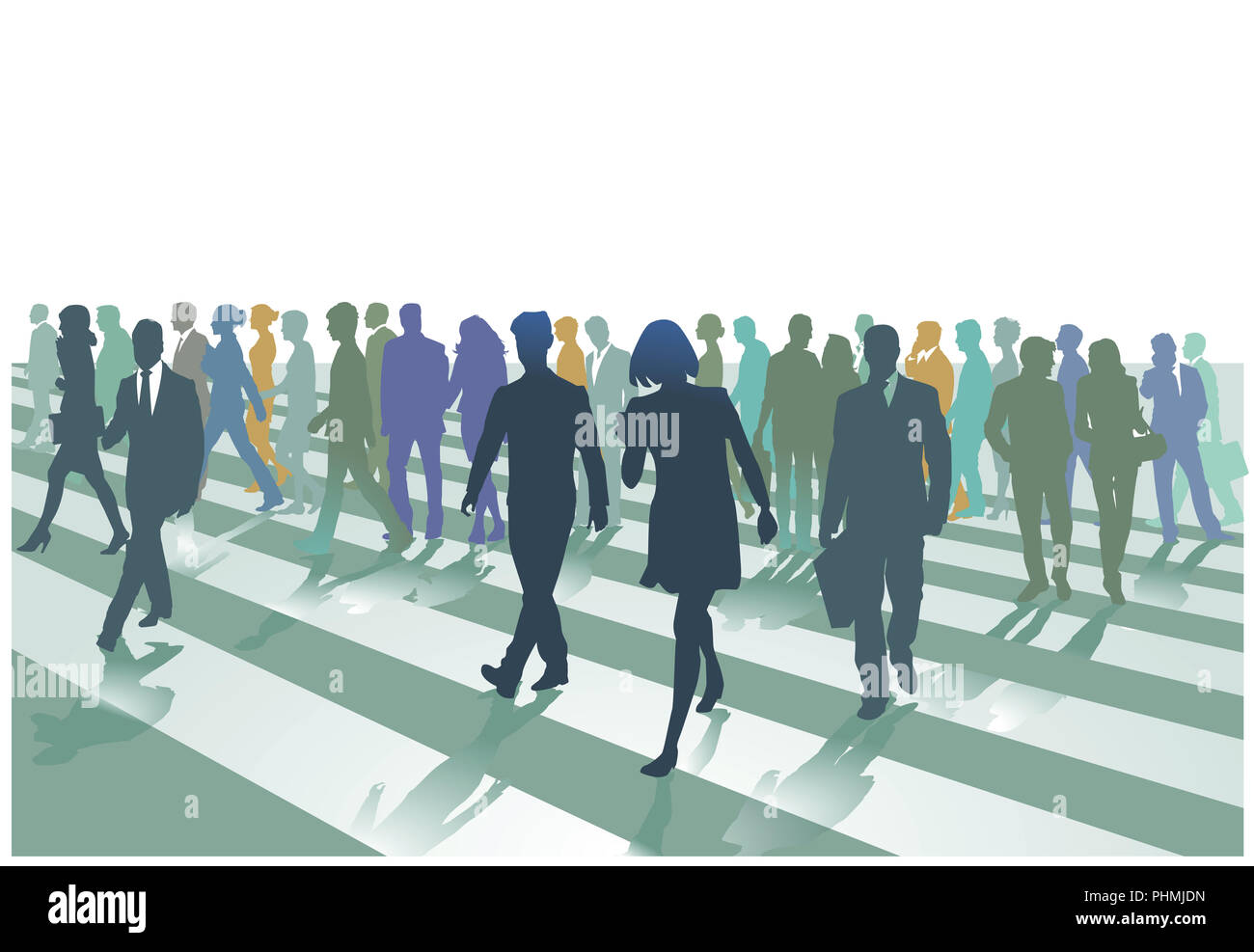 Pedestrian Crossing Illustration High Resolution Stock Photography and ...