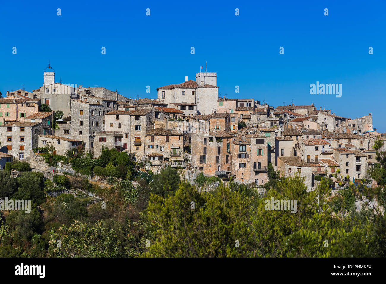 Town Tourrettes-sur-Loup in Provence France Stock Photo - Alamy