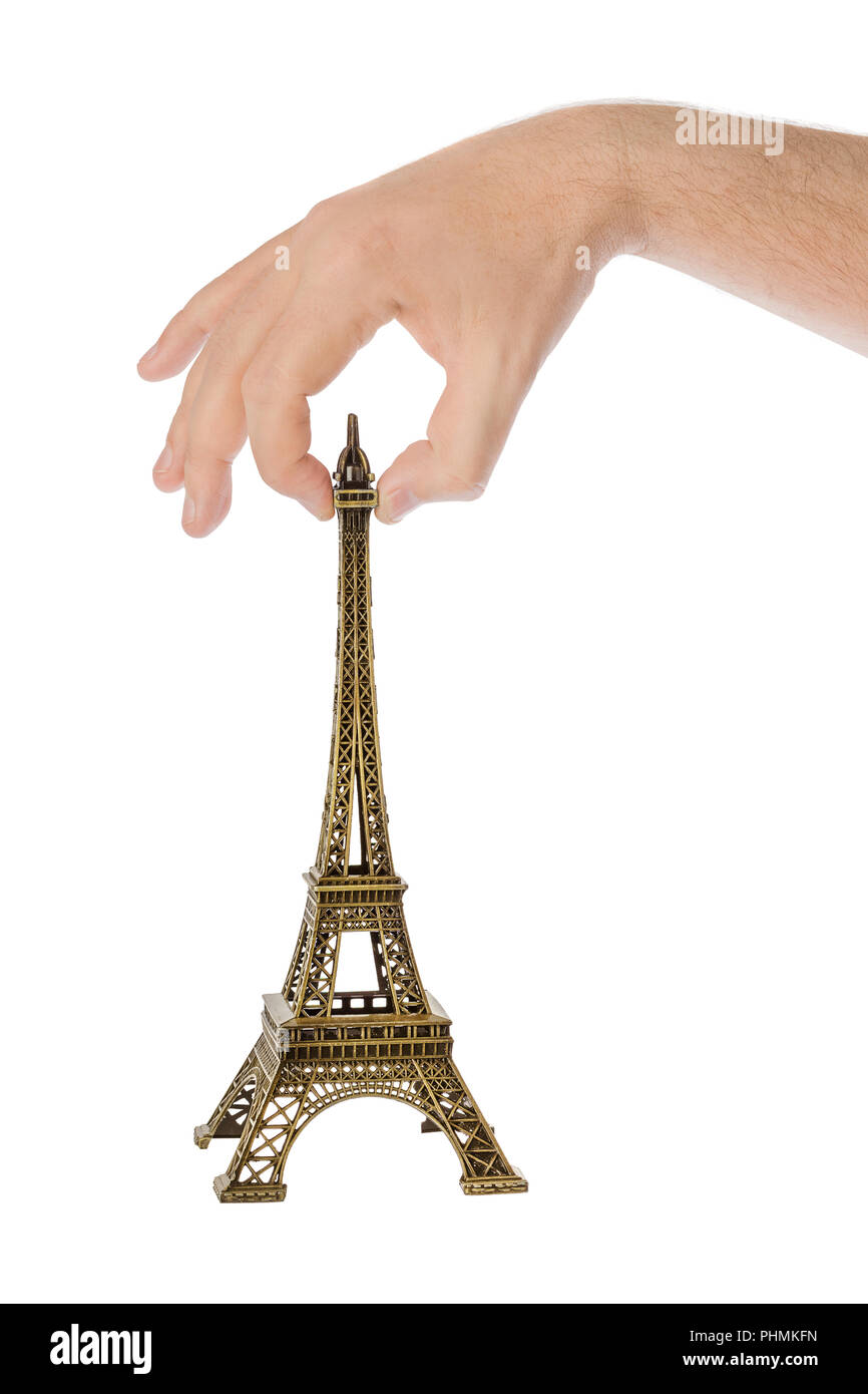 Hand and eiffel tower hi-res stock photography and images - Alamy