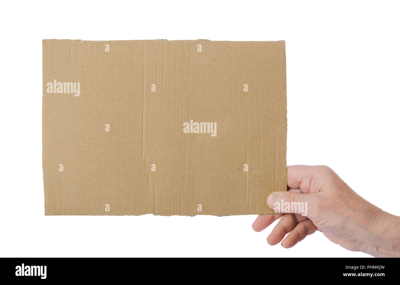 Homeless blank cardboard hi-res stock photography and images - Alamy