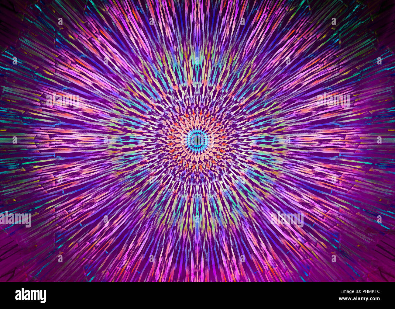 Purple Kaleidoscope Pattern Stock Photo - Alamy