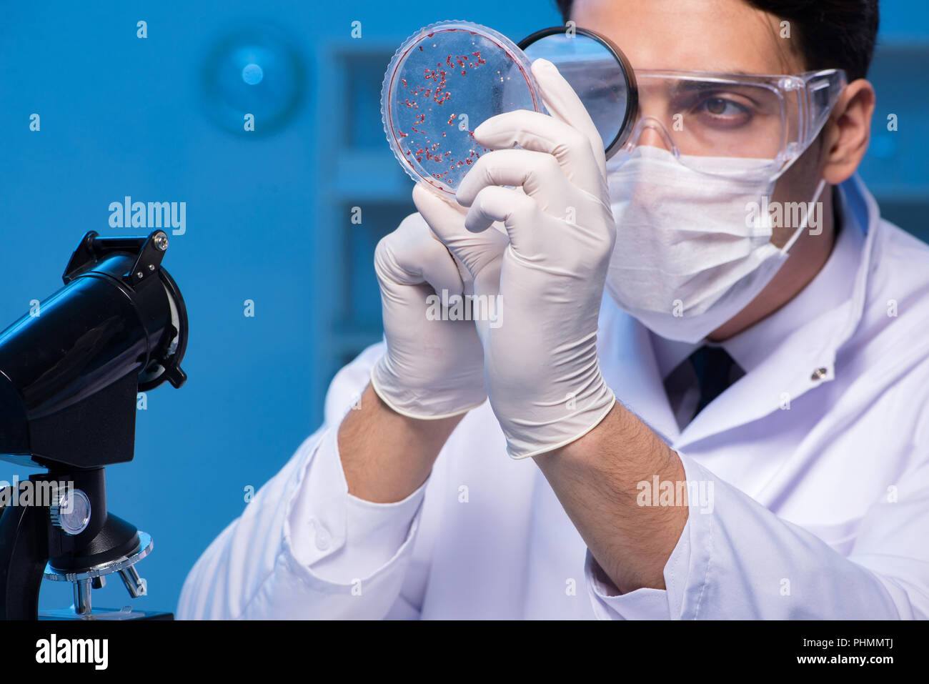 Chemistry assistant working in the chemical lab Stock Photo - Alamy
