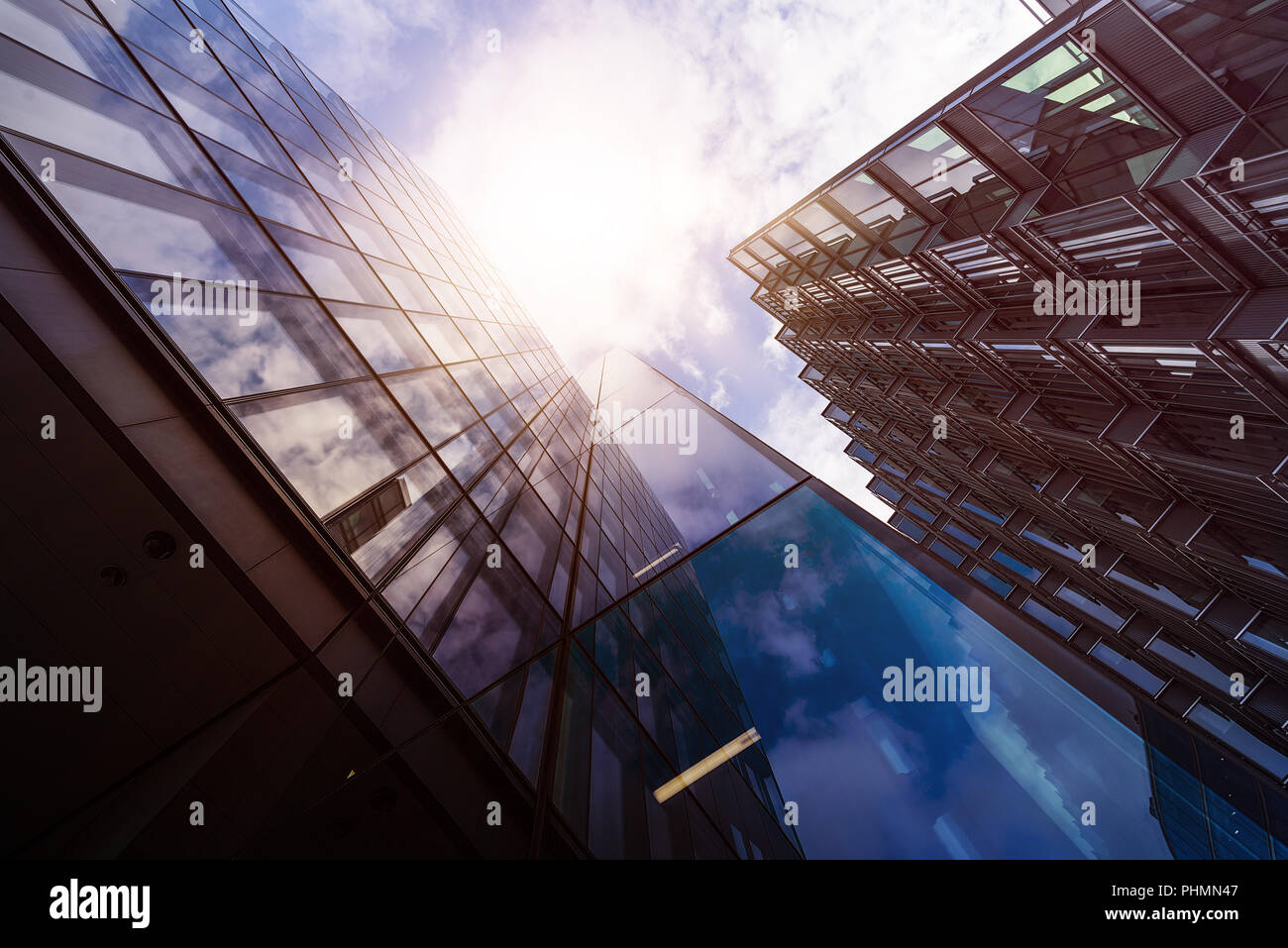 multiple office towers Stock Photo - Alamy