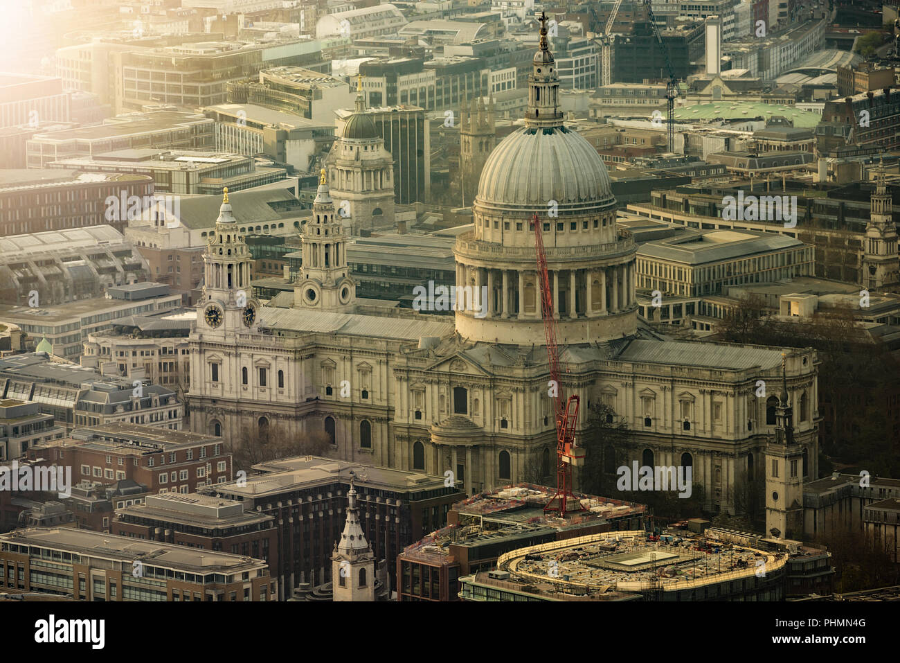 Aerial View St Pauls Cathedral Stock Photo - Alamy