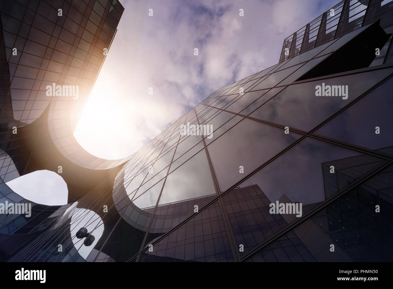 multiple office towers Stock Photo - Alamy