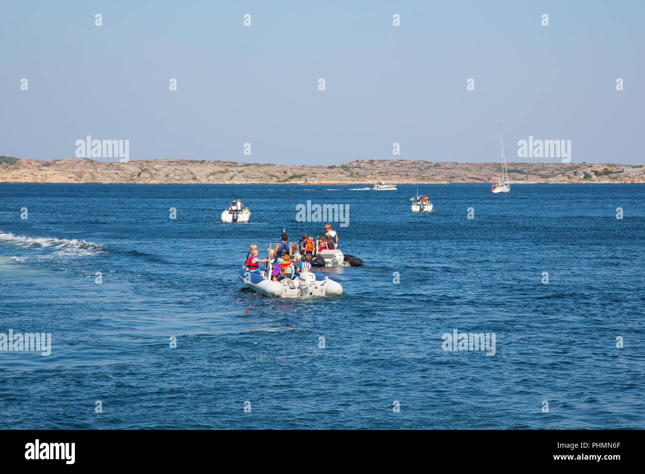 Inflatable boat children hi-res stock photography and images - Alamy