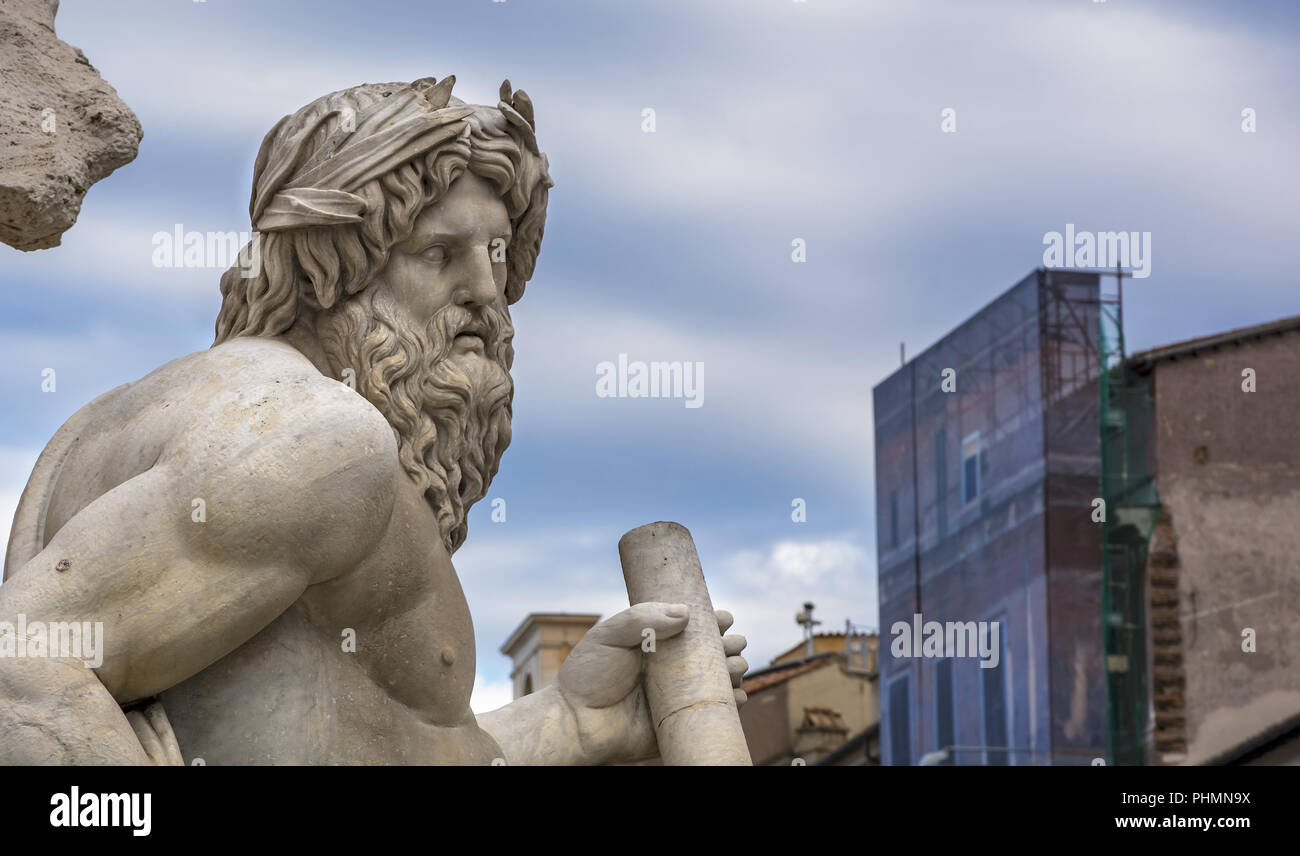 Roman statue the river god nile hi-res stock photography and images - Alamy