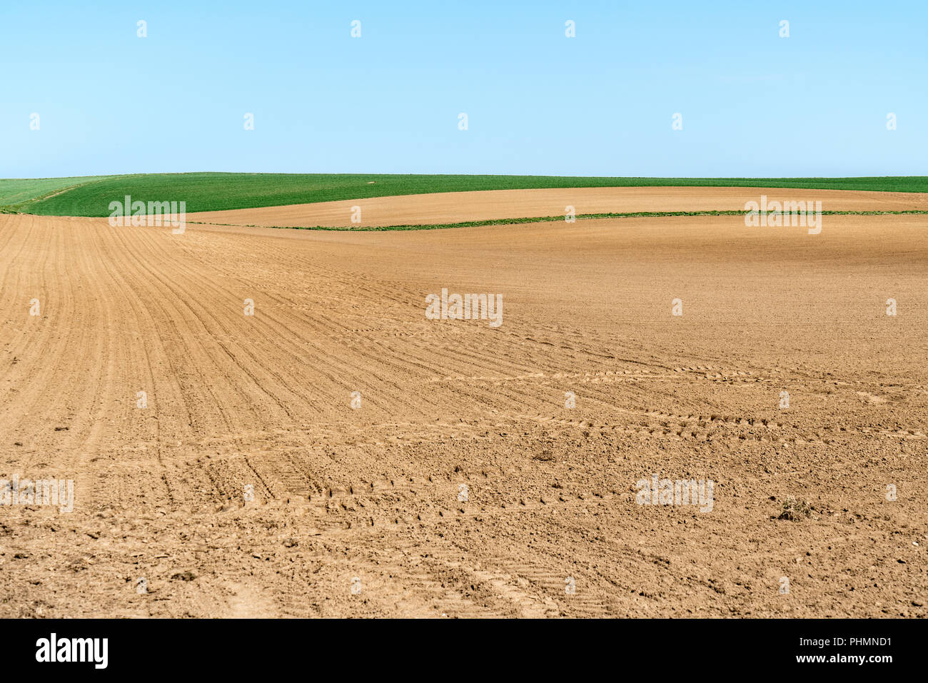 Fields in intensive Agriculture Stock Photo - Alamy