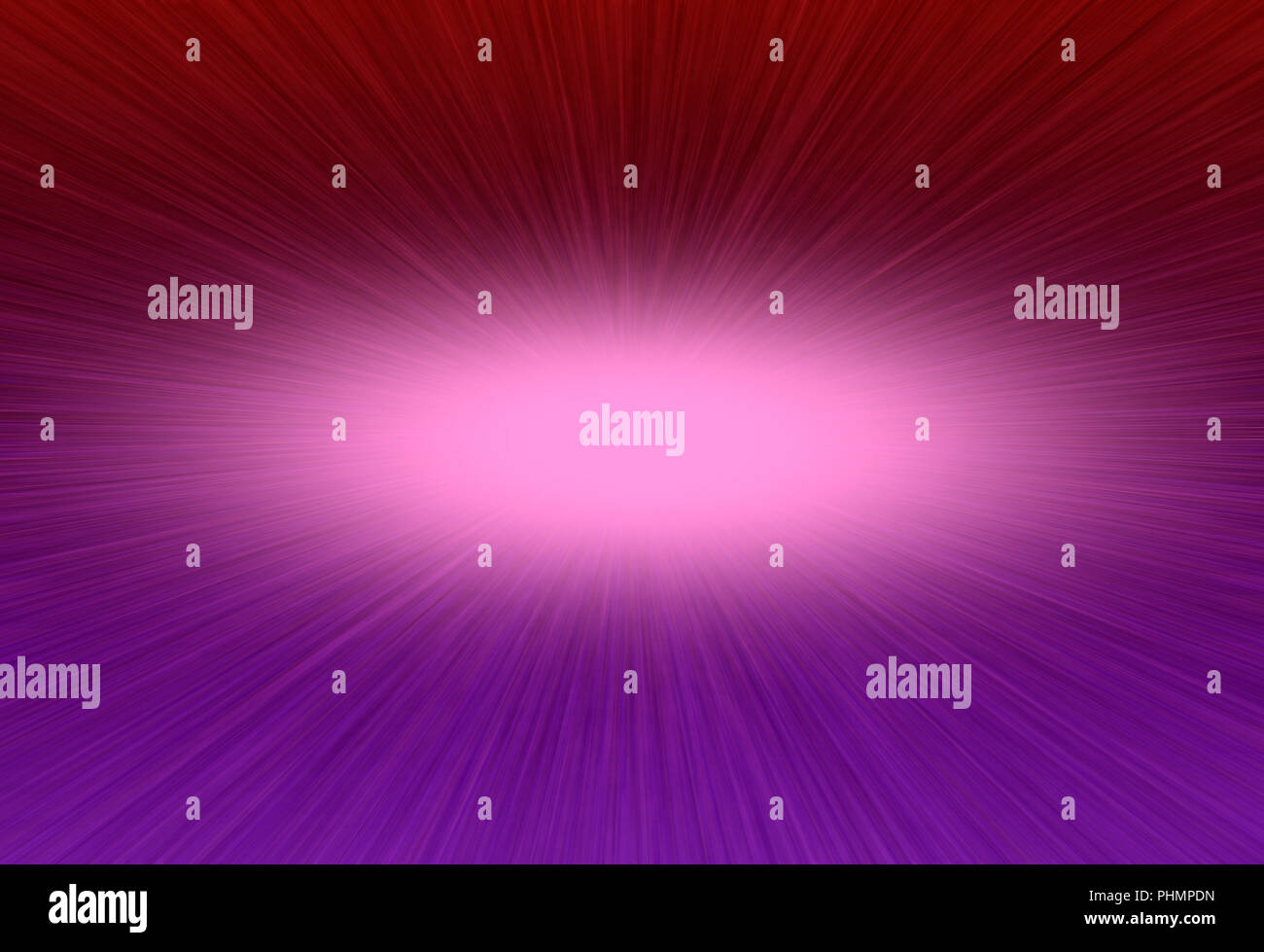 Bright purple rays radiant background with the effect of light banner ...