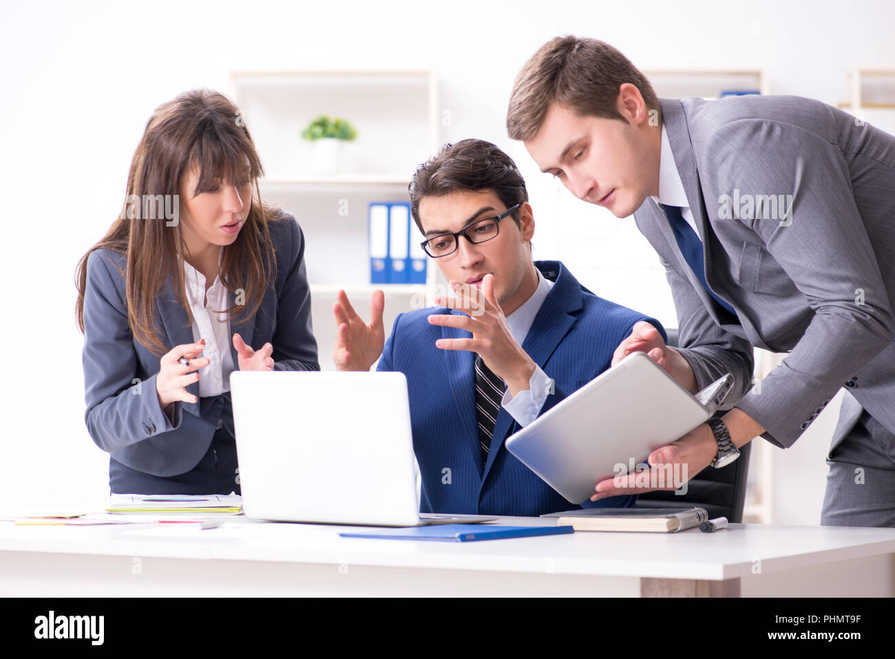 Business meeting with employees in the office Stock Photo - Alamy