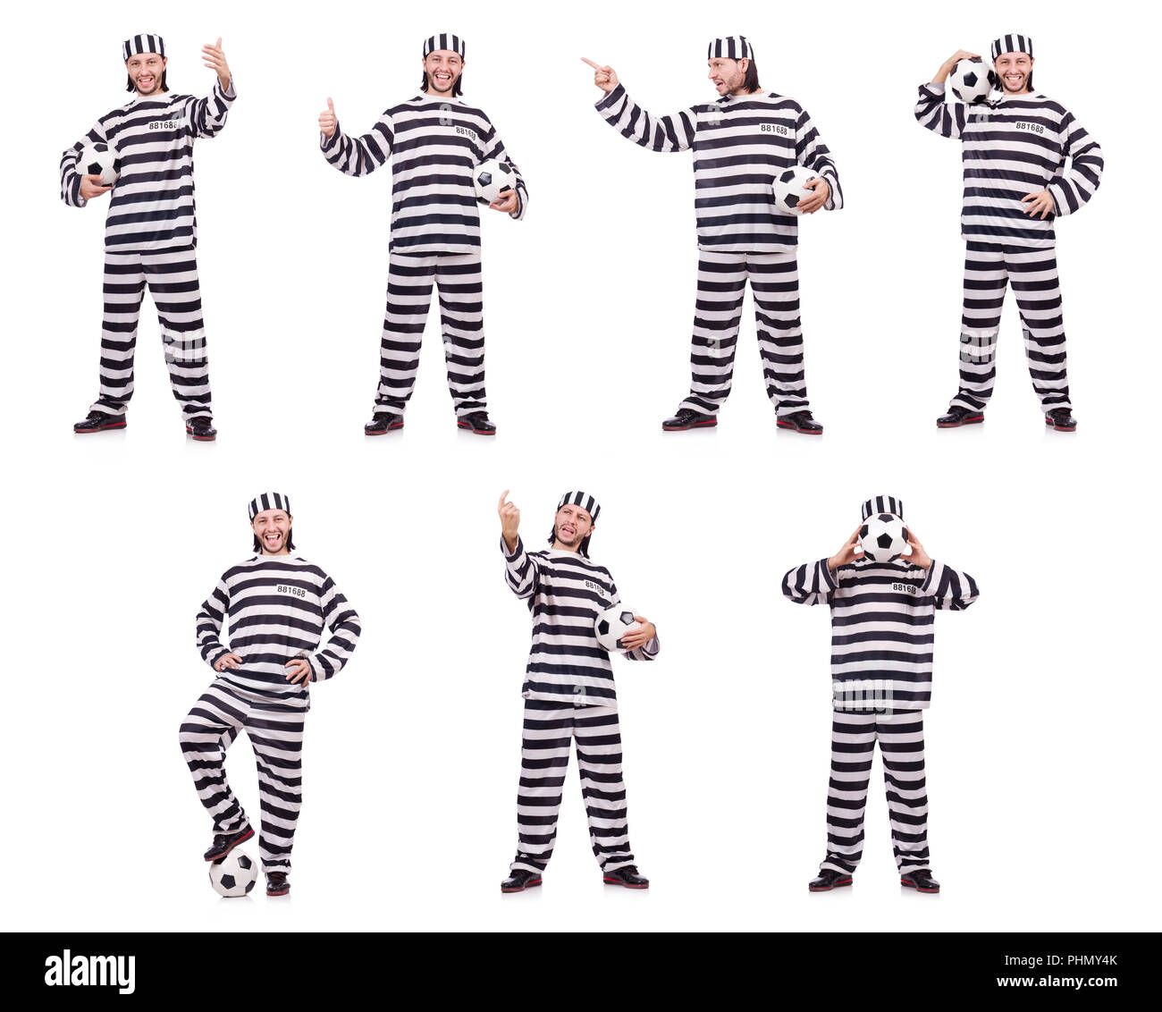 Prison inmate isolated on the white background Stock Photo - Alamy