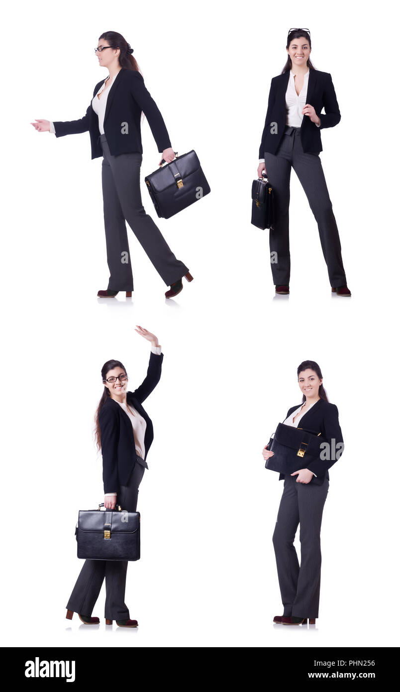 Beautiful young lady poses in Cut Out Stock Images & Pictures - Alamy