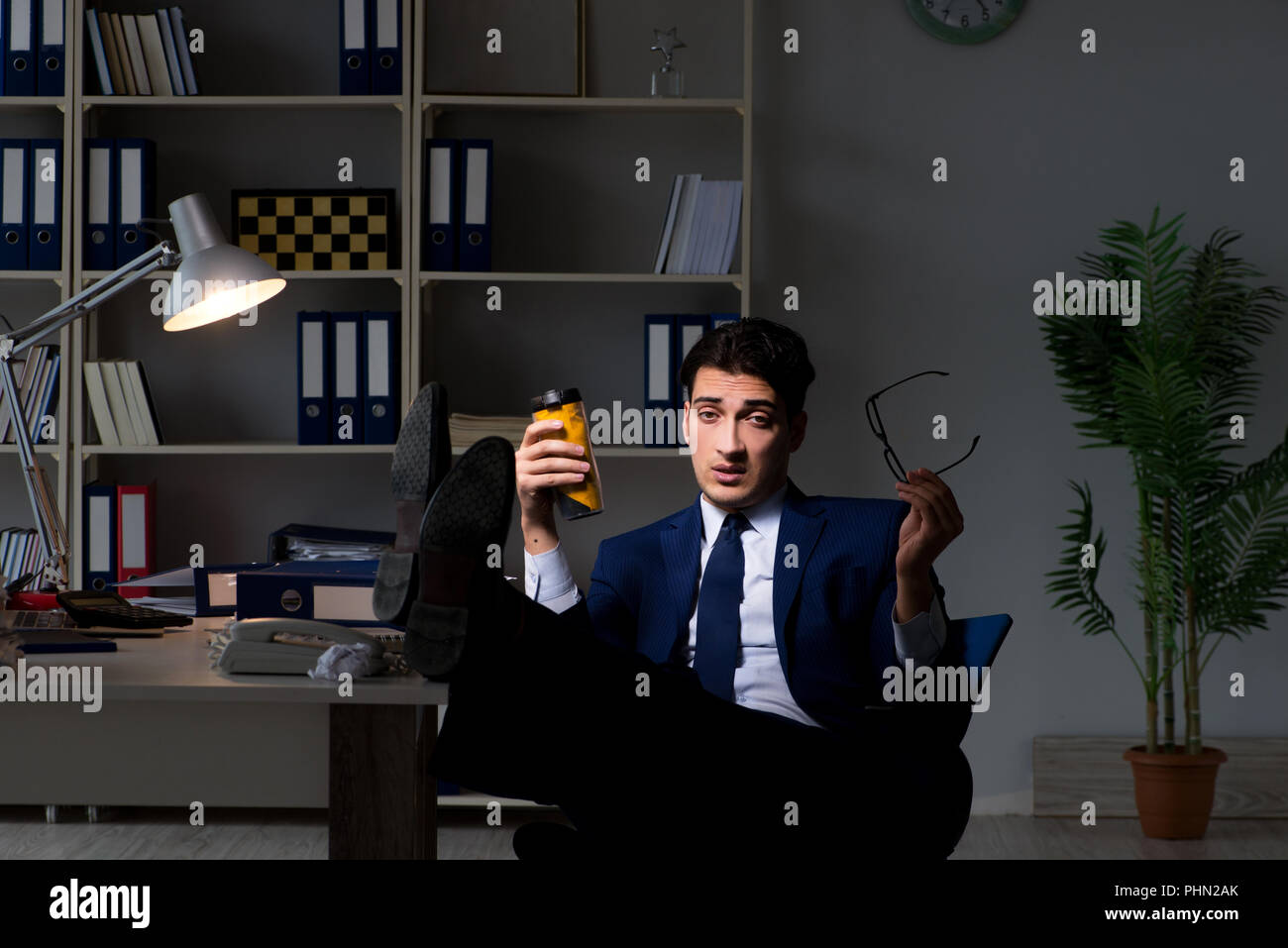 Staying awake work hi-res stock photography and images - Alamy