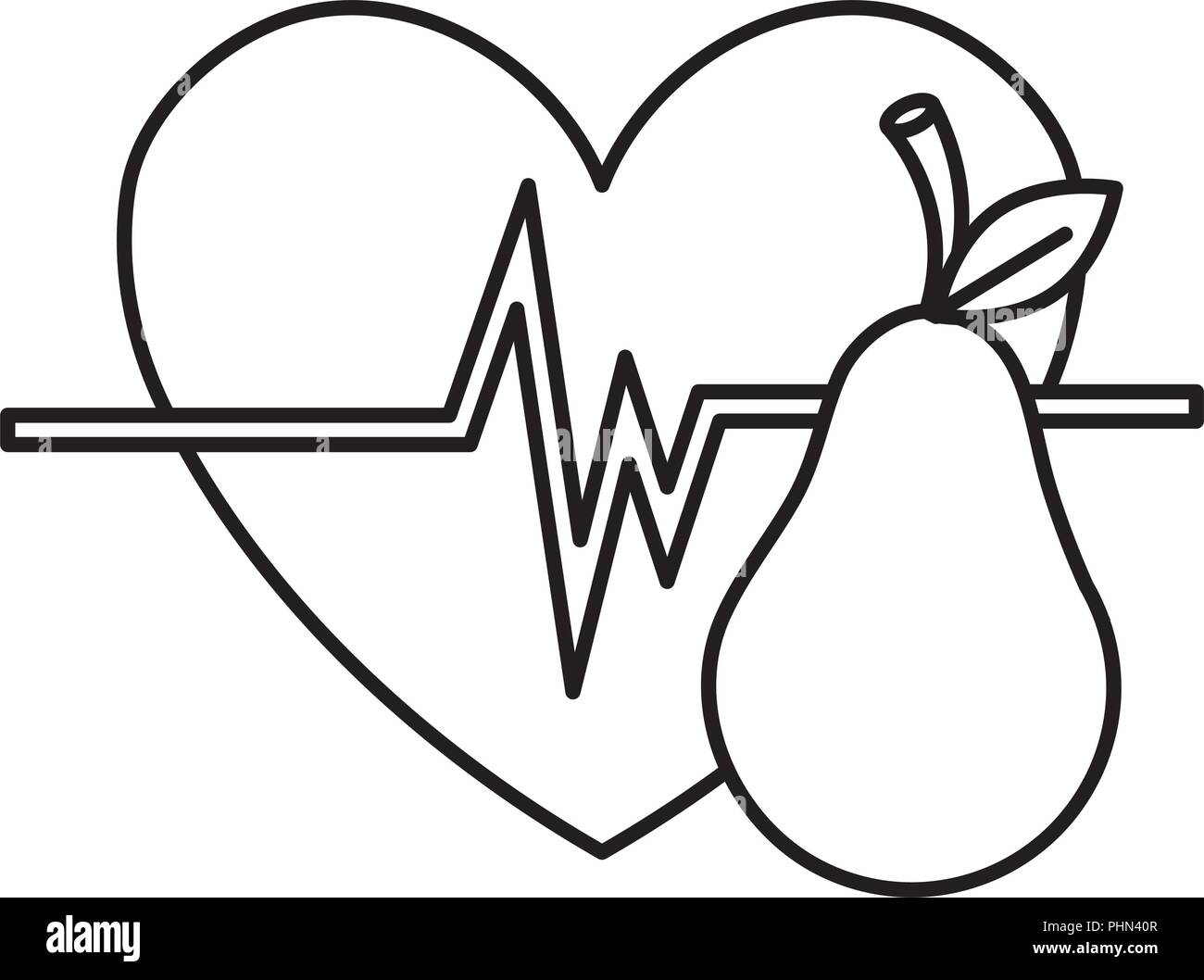 Pear fruit anatomy Black and White Stock Photos & Images - Alamy