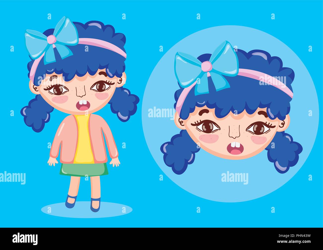 Beautiful girl cartoon Stock Vector Image & Art - Alamy