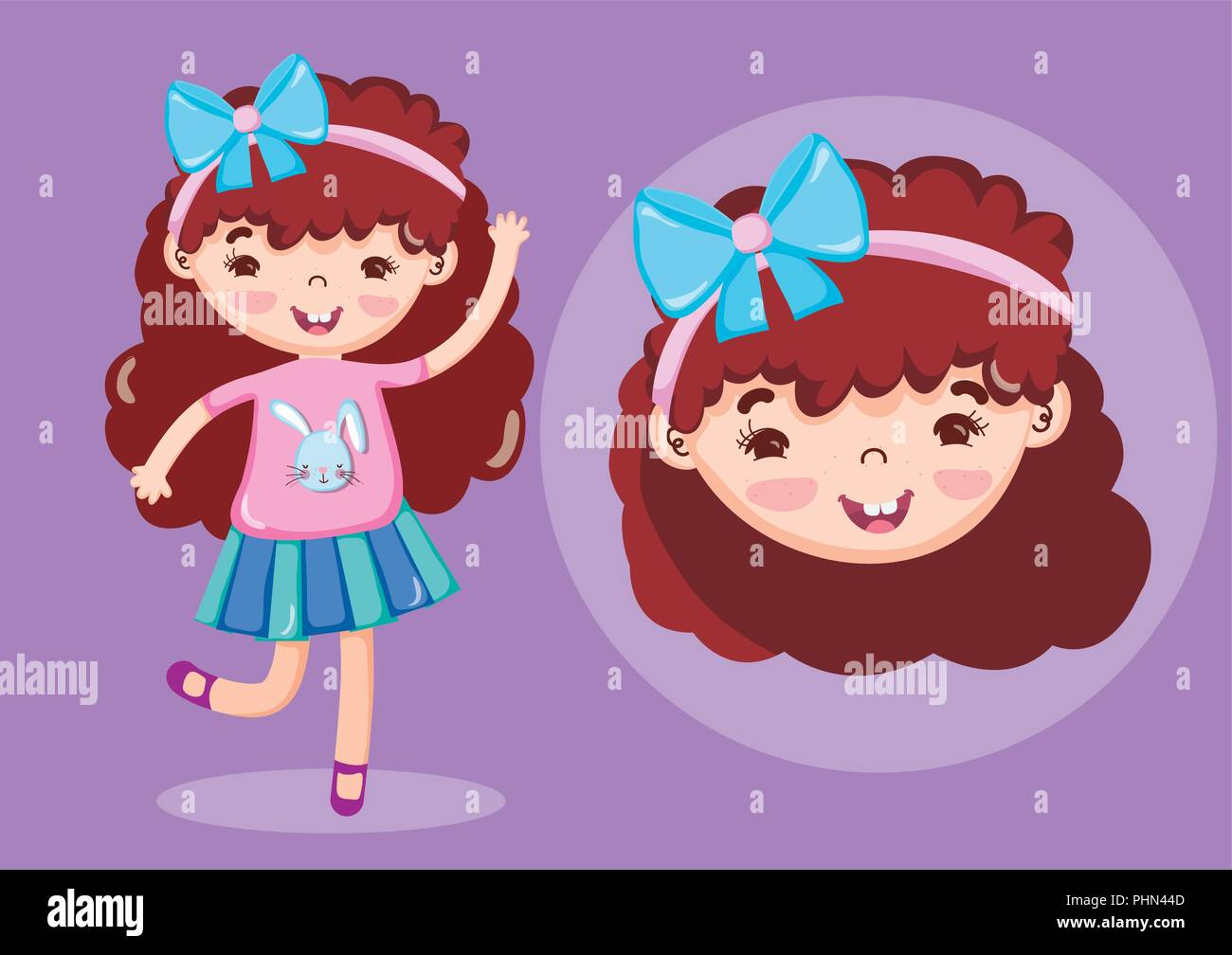 Beautiful girl cartoon Stock Vector Image & Art - Alamy