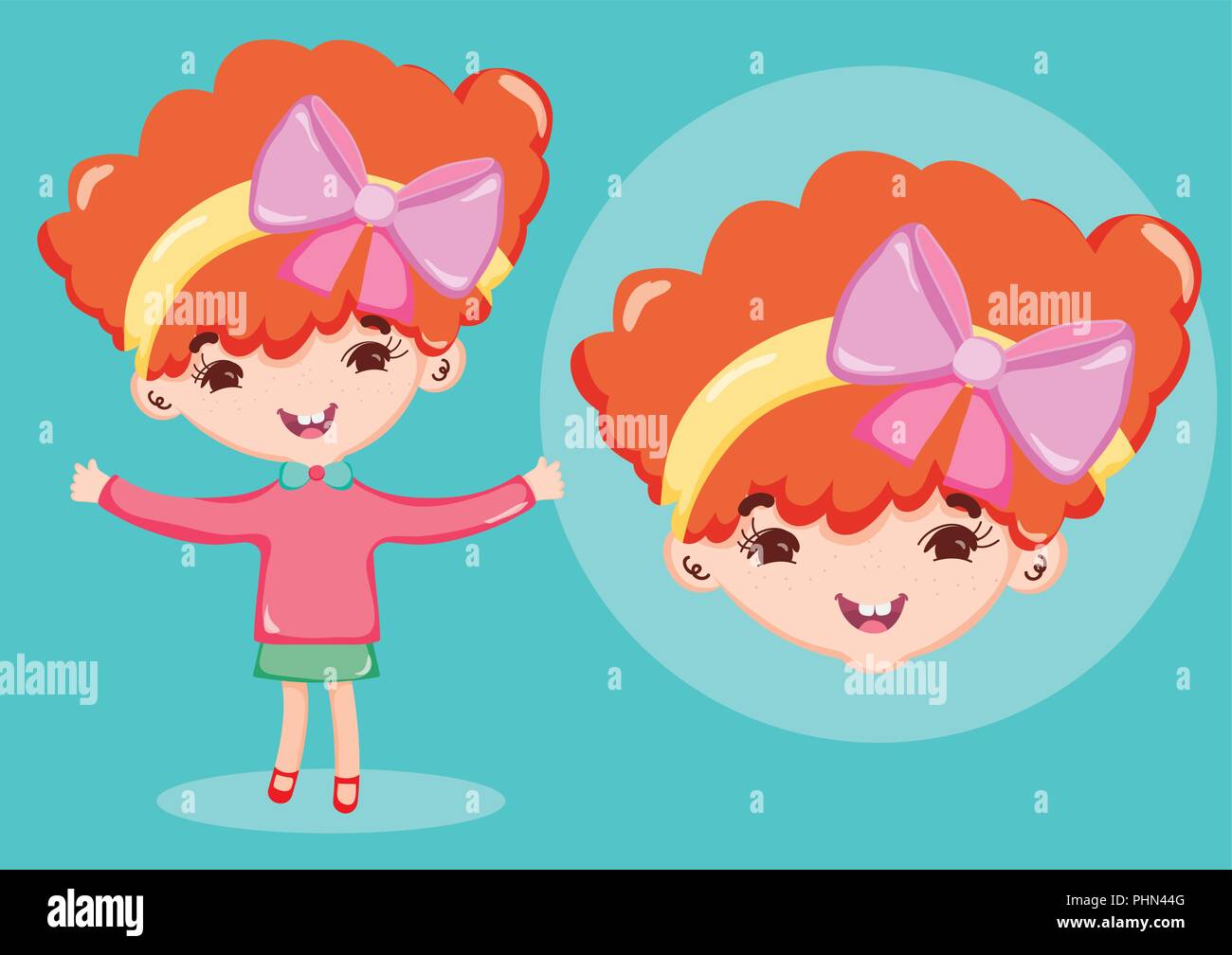 Beautiful girl cartoon Stock Vector Image & Art - Alamy