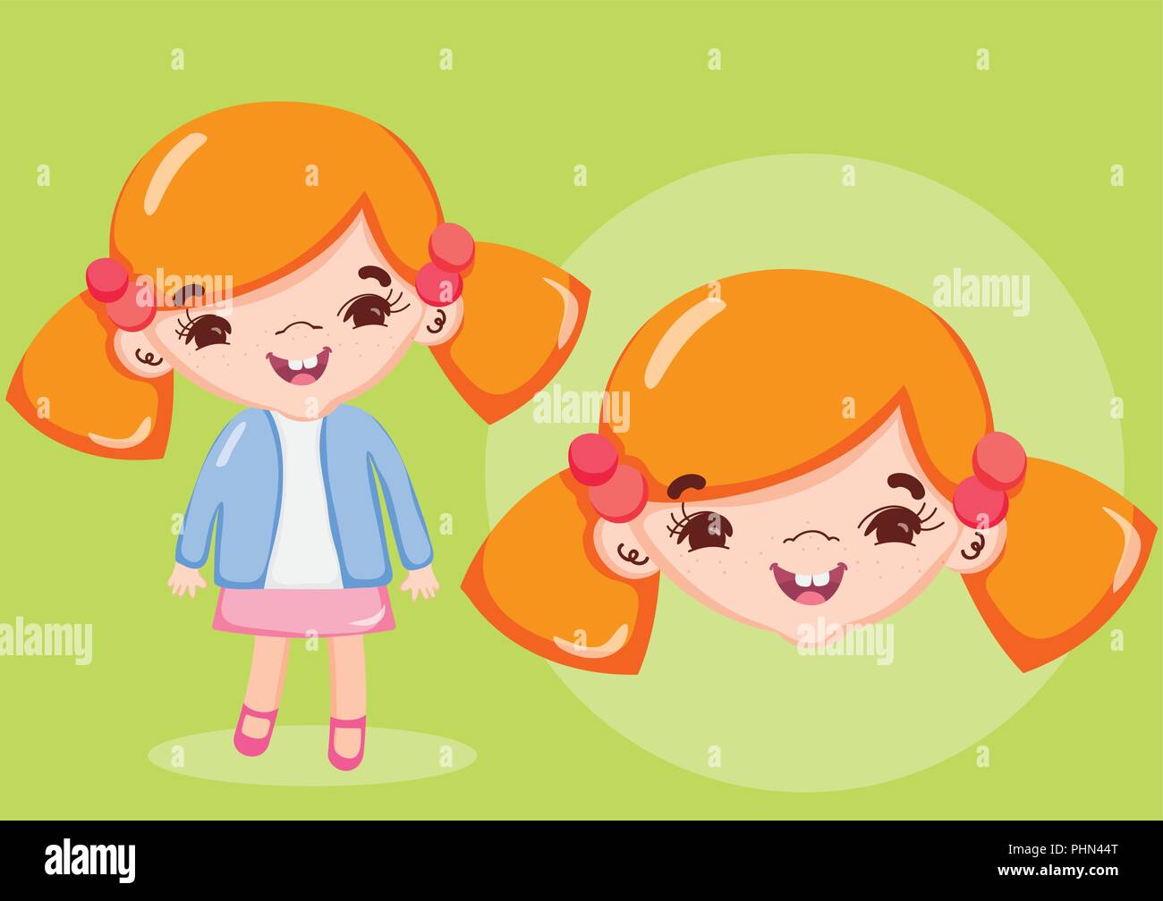 Beautiful girl cartoon Stock Vector Image & Art - Alamy