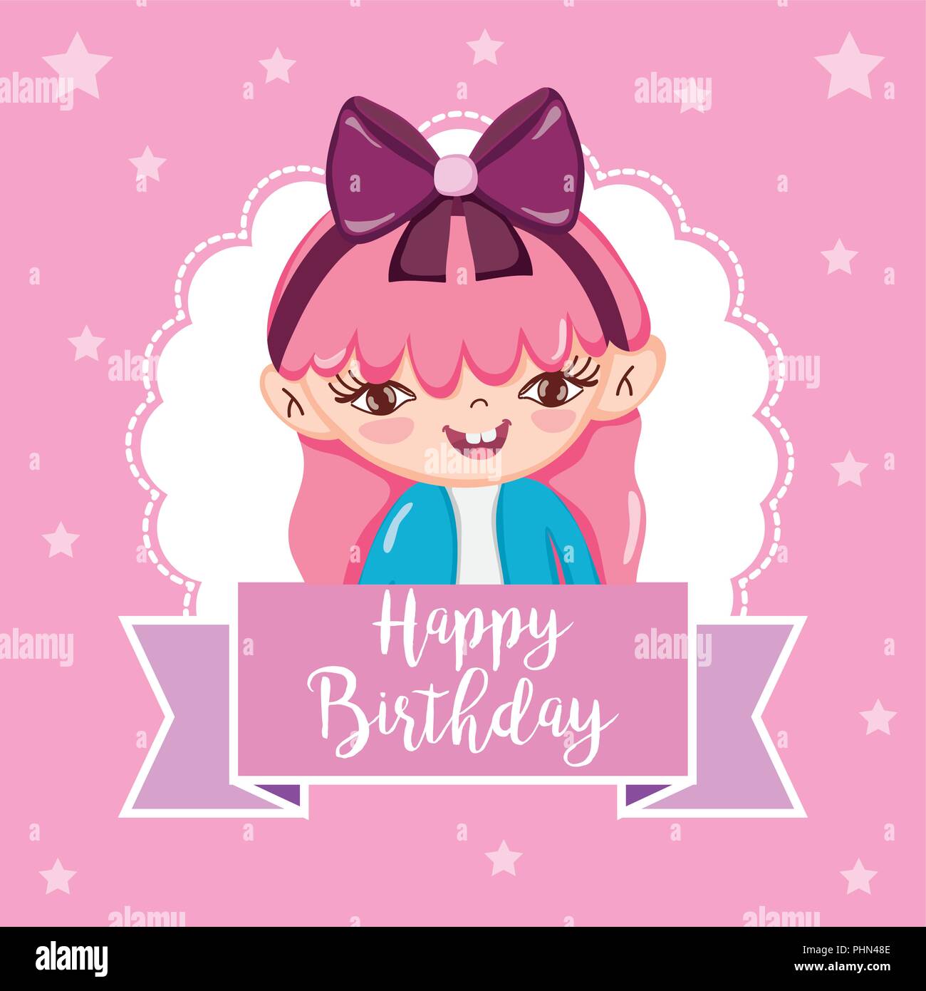 Happy birthday girl Stock Vector Image & Art - Alamy